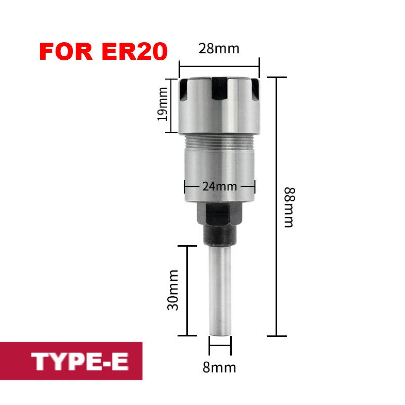 ER16 ER20 Router Collet Extension Rod Chucks Holde... – Grandado