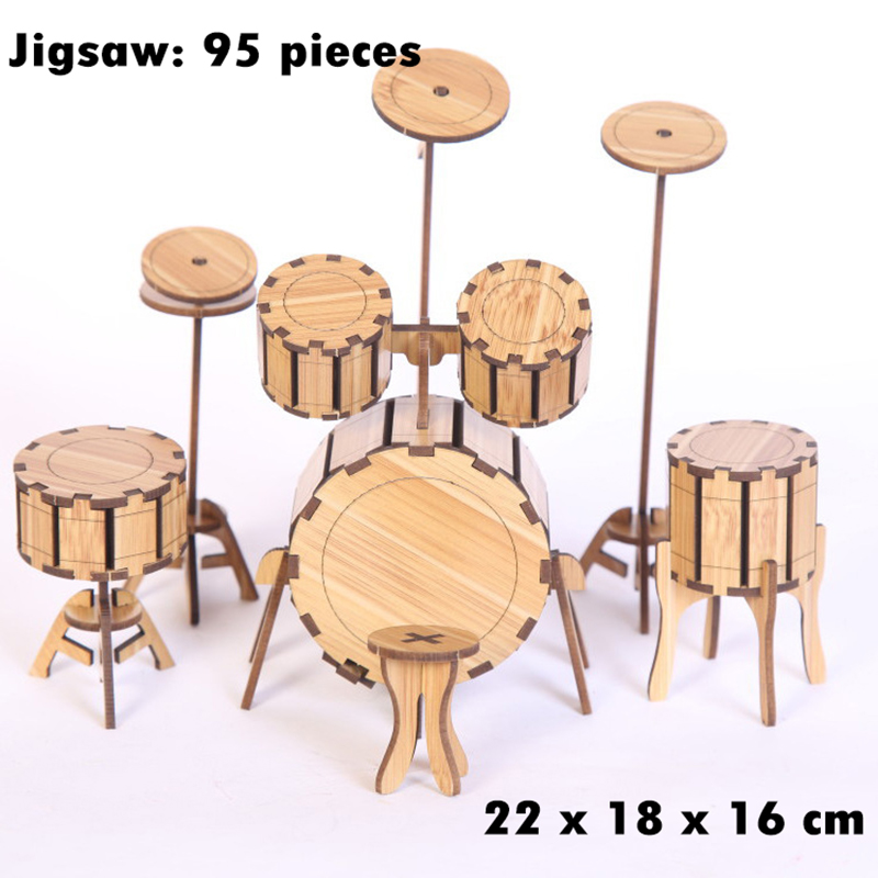 DIY Musical Instrument 3D Wooden Puzzles For Adult... – Grandado