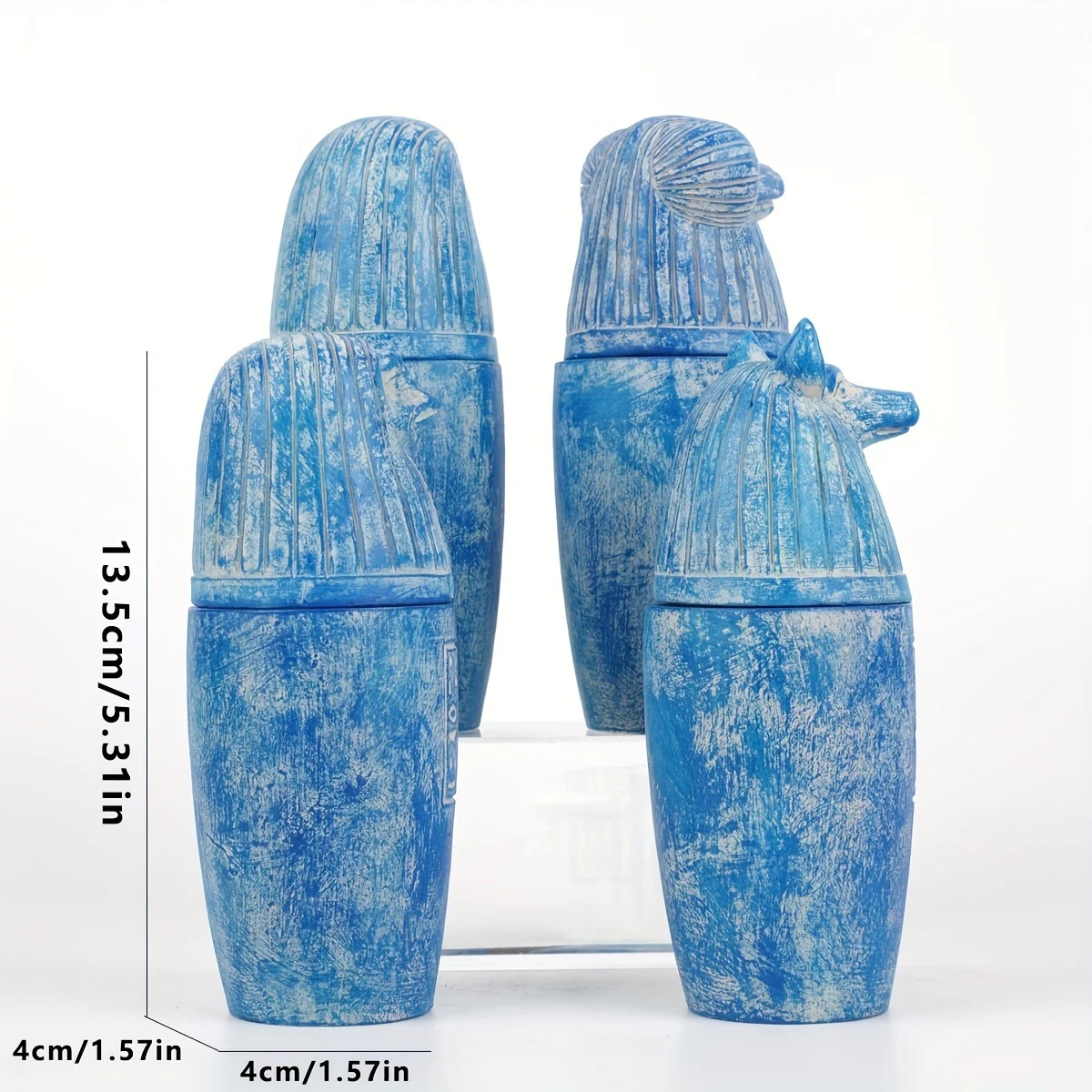 Unique Canopic Jars - Set of 4 Egyptian Art set 4 ... – Grandado