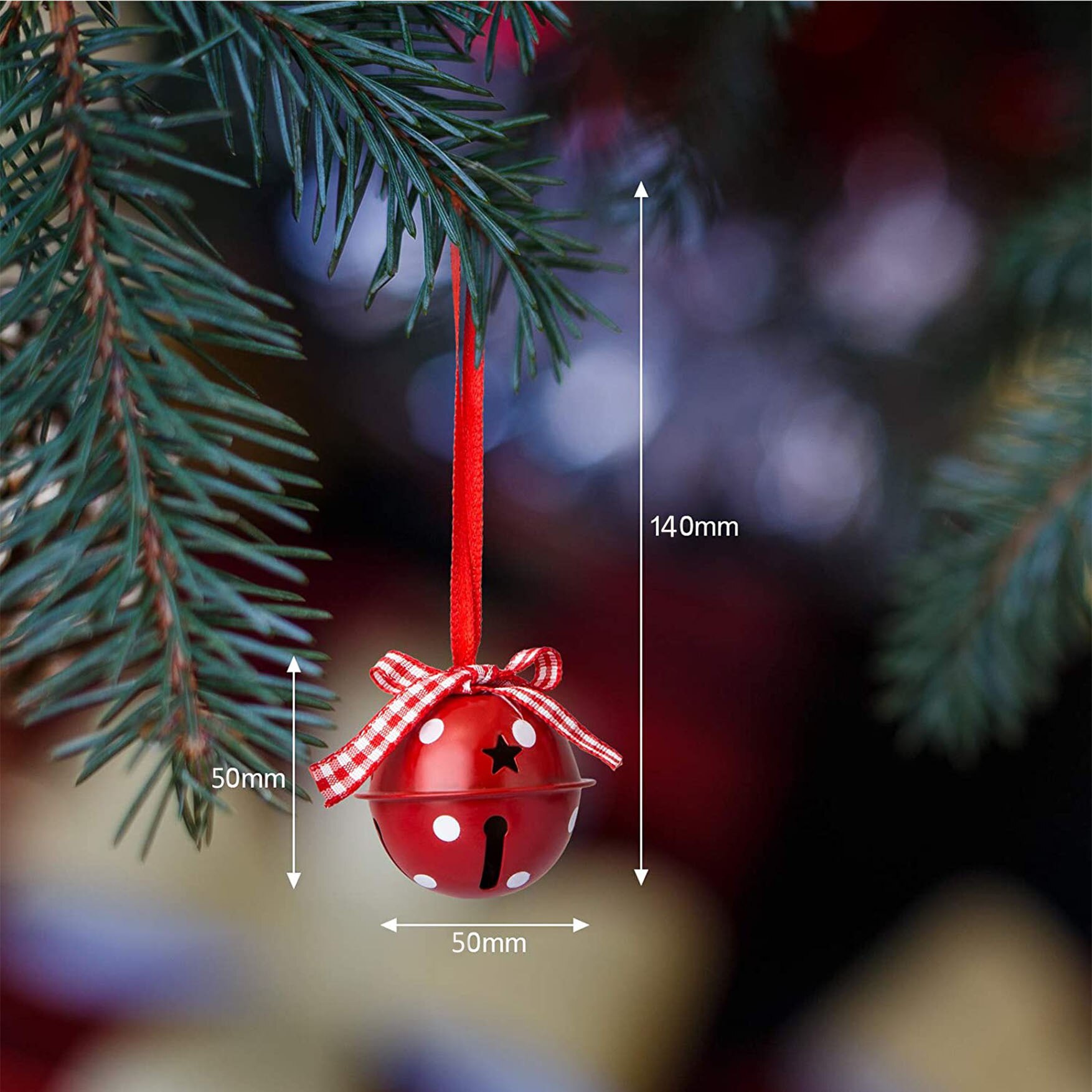 12Pcs 5cm Iron Bell For Decorate Christmas Tree Ch... – Grandado