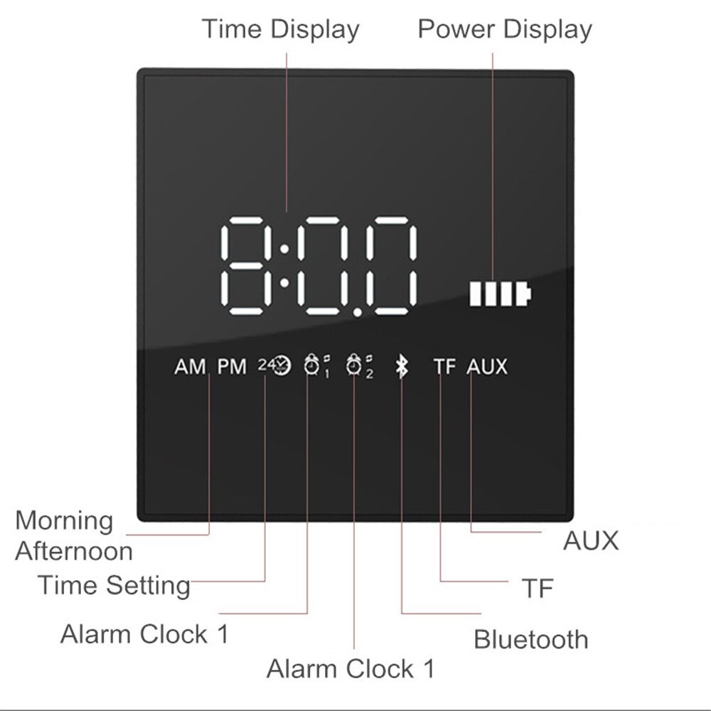 Multifunctionele Draadloze Speaker Bluetooth Displ... – Vicedeal