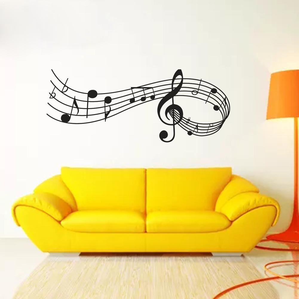 Wall Sticker Decor Music Notes Melody Wall Bedroom... – Grandado