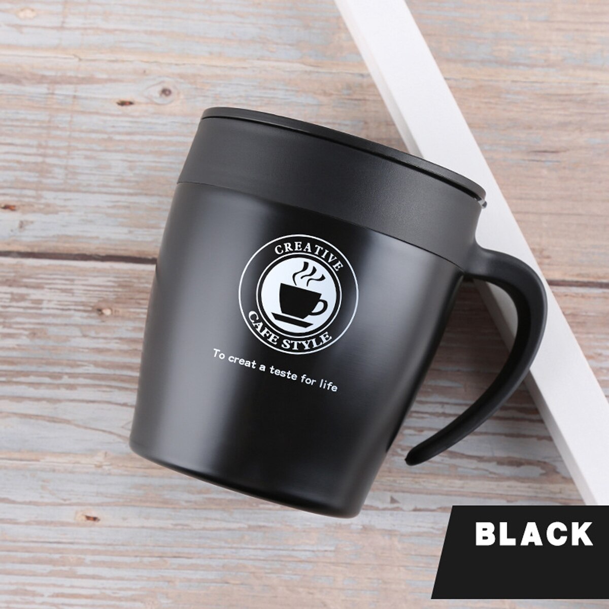 350ML Stainless Steel Coffee Mug Leakproof Non-sli... – Vicedeal