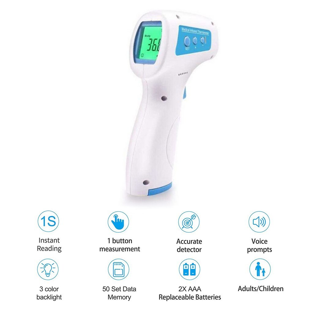 Infrarood Voorhoofd Thermometer Non Touch Digitale... – Vicedeal