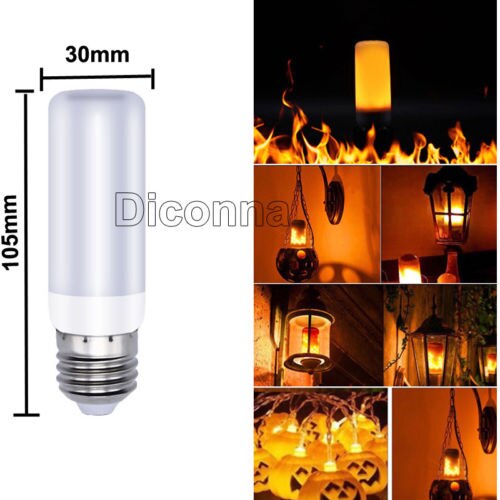 4 Modes E27/26 LED Flame Effect Fire Light Bulb Fl... – Grandado