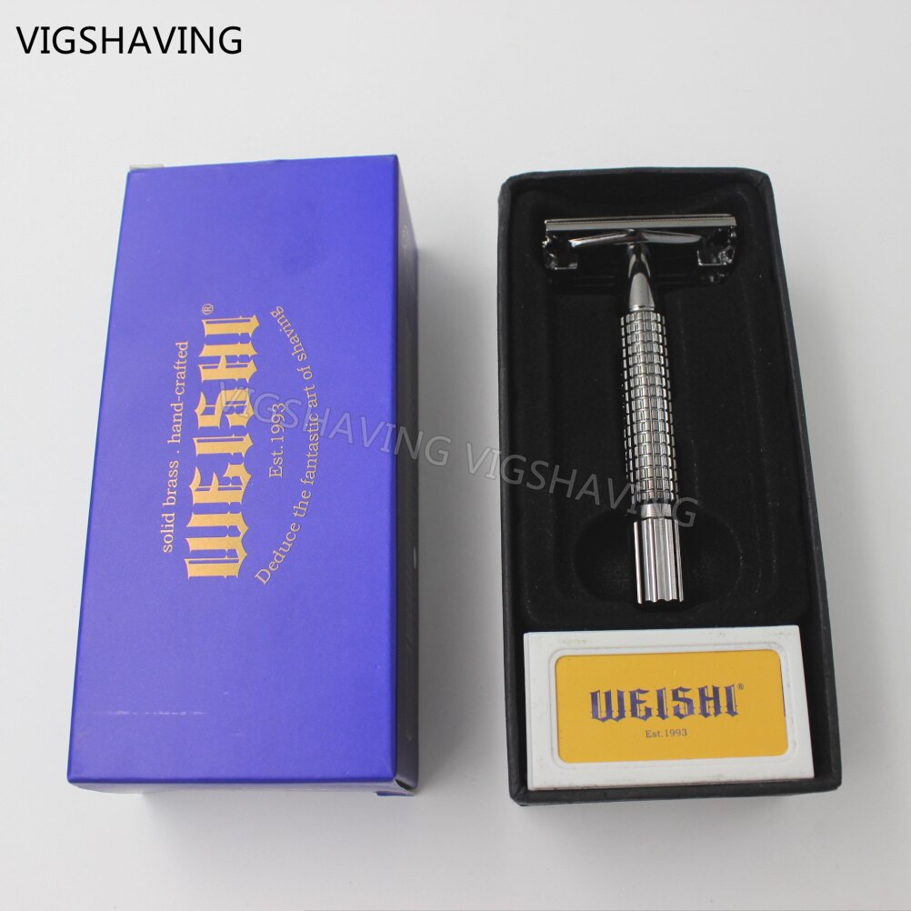 Weishi 9306C Packing Gunmetal Double edge Manual S... – Grandado
