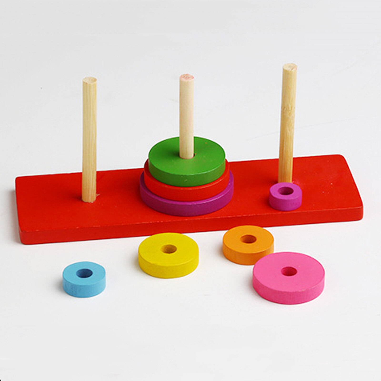 Colorful Tower of Hanoi Puzzle Hanoi Tower Kids Ed... – Grandado