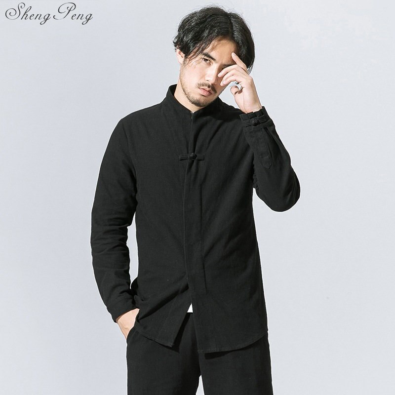 Traditional chinese clothing for men cheongsam top... – Vicedeal
