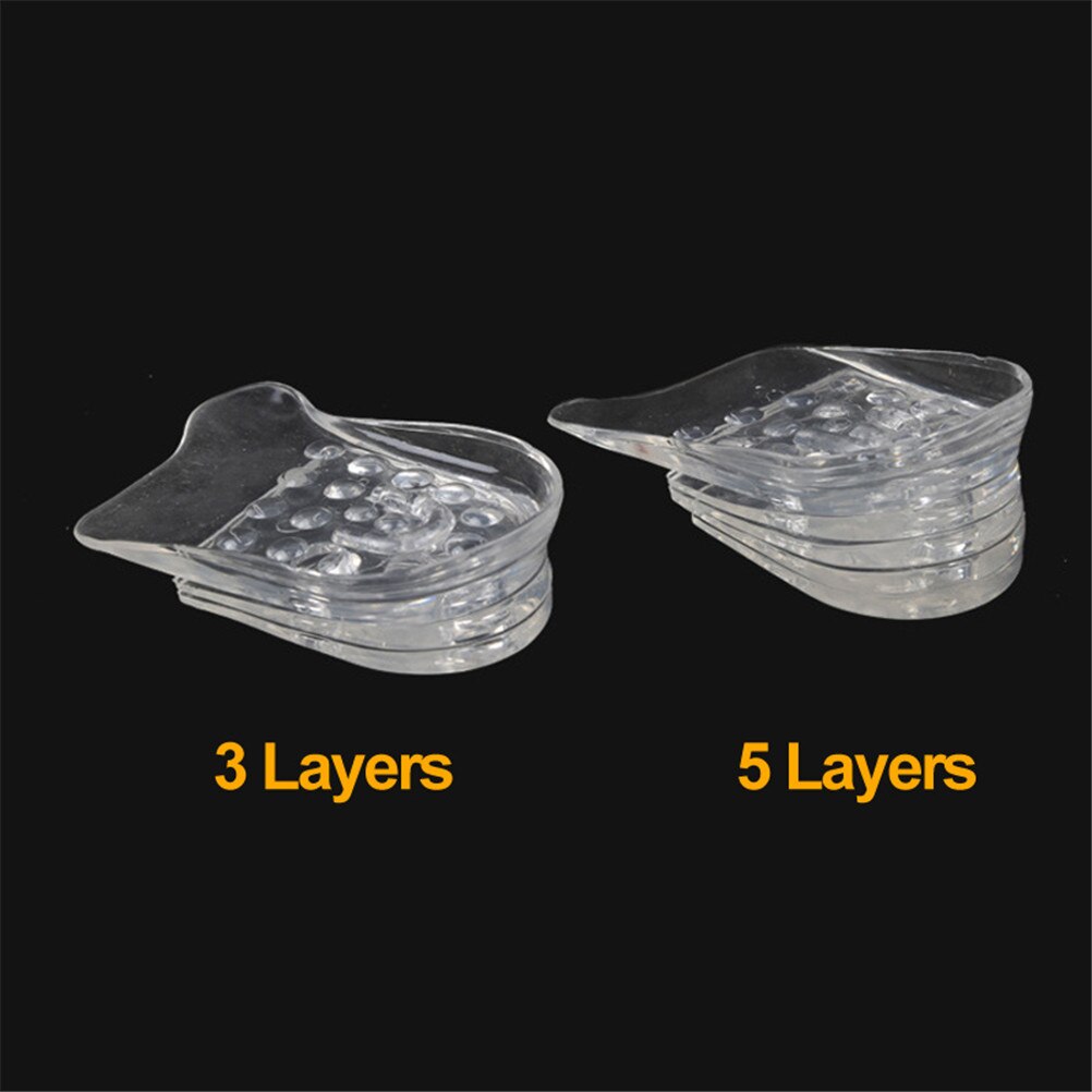 1Pair 5 Layers Taller Insole Silicone Gel Inserts ... – Vicedeal