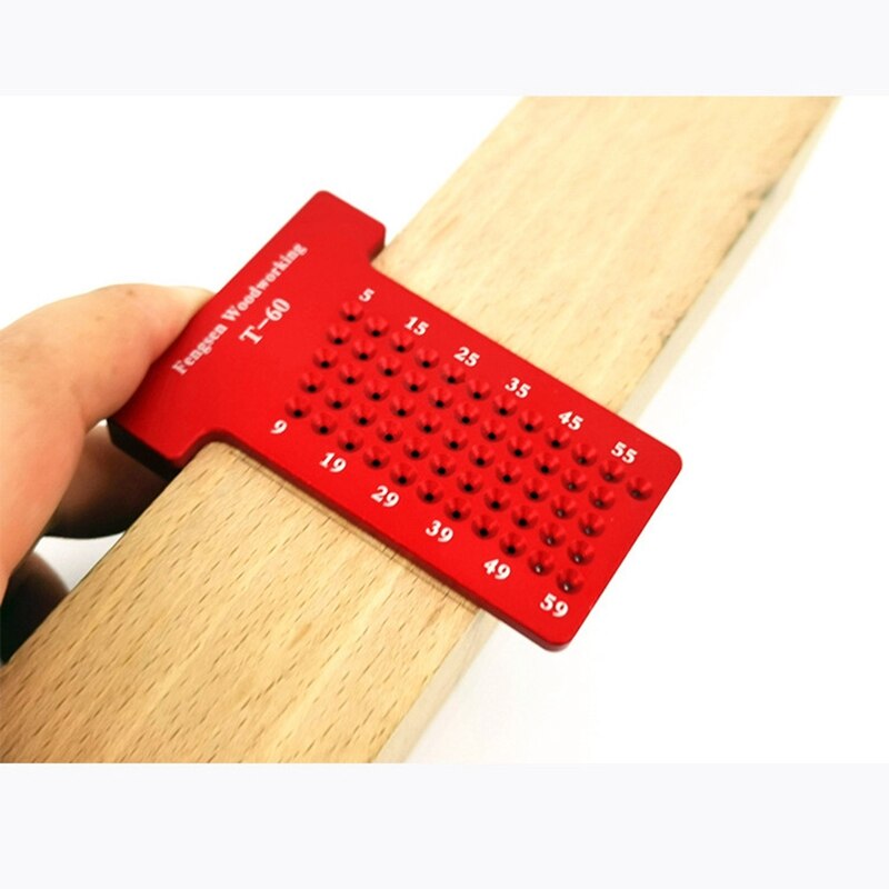Woodworking Scribe 60mm T-Type Ruler Hole Scribing... – Grandado