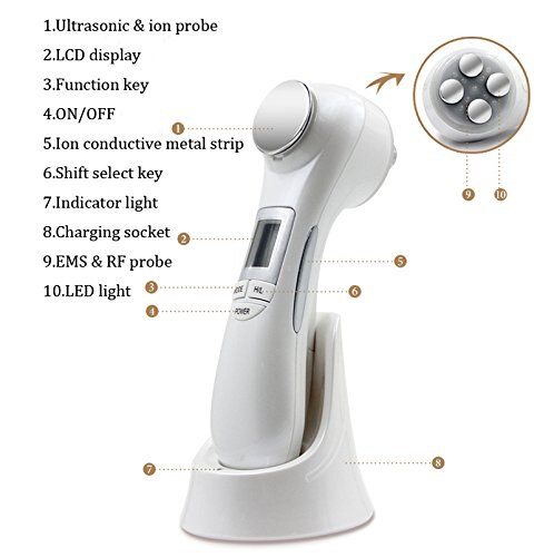 5 in 1 LED RF&EMS Photon Therapy Facial Skin Lifti... – Vicedeal