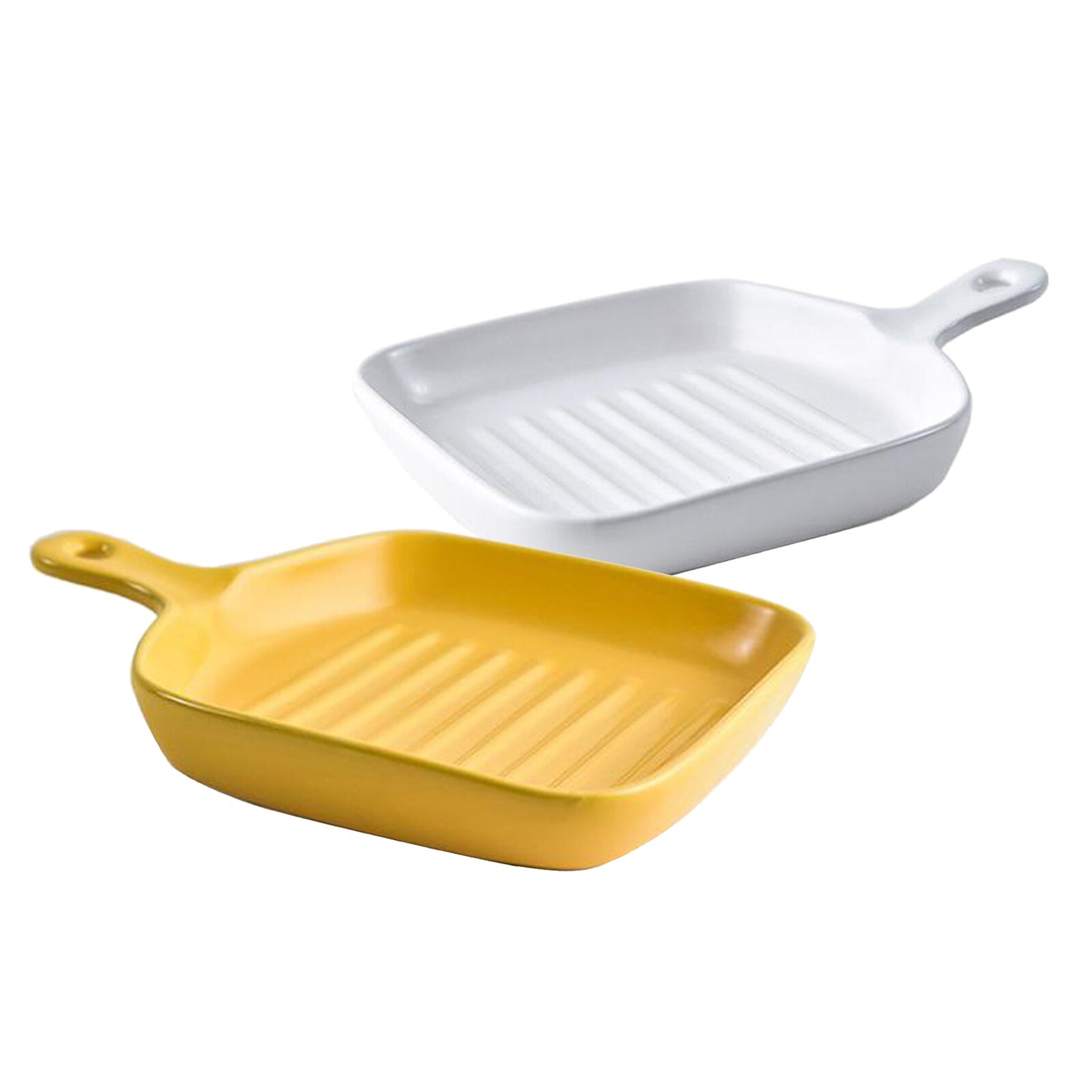 Ceramic Plates with Single Handle Beef Food Desser... – Vicedeal