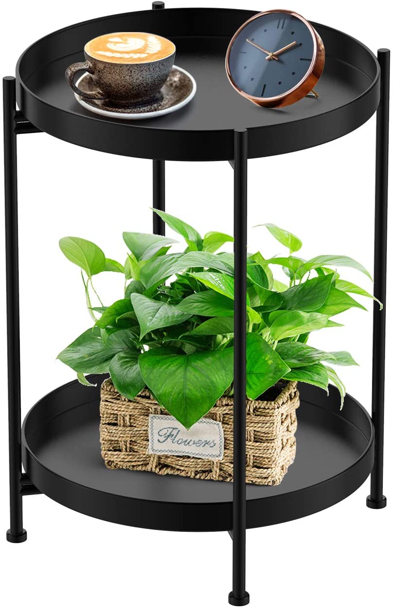 Nordic Simple Iron Metal Double-layer Small Tea Ta... – Vicedeal