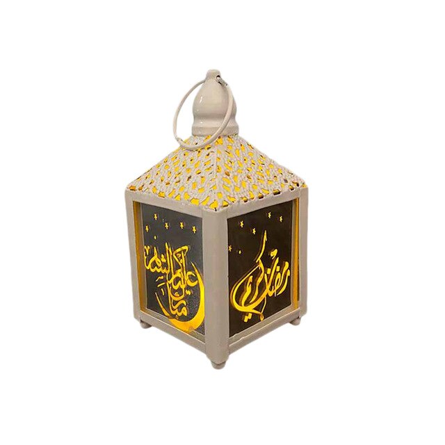 Ramadan Lanterns Lamp LED Eid Mubarak Decor Lights... – Grandado