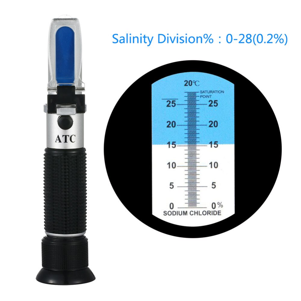 Salinity Refractometer 0-28 Food Sodium Chloride H... – Grandado
