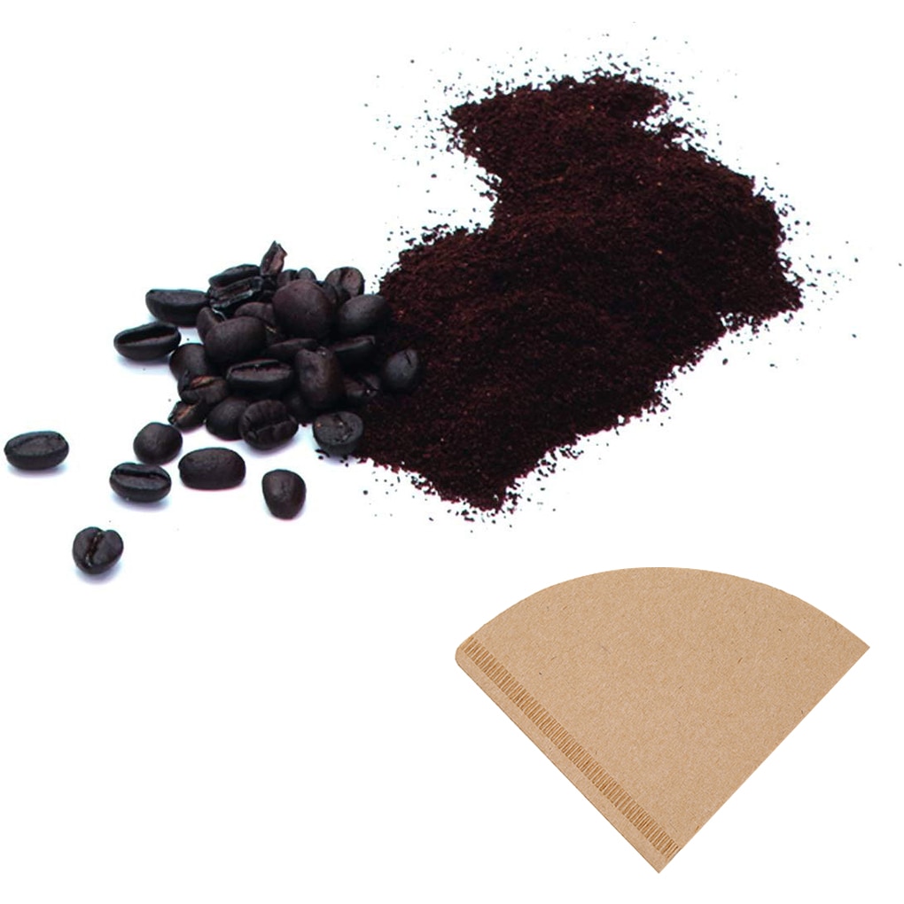 40PCS Cone-Shape Coffee Filter Paper 1-2 Cone Cup ... – Grandado