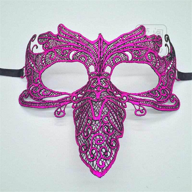 Parrot Lace Mask Halloween Masquerade Performing M... – Vicedeal