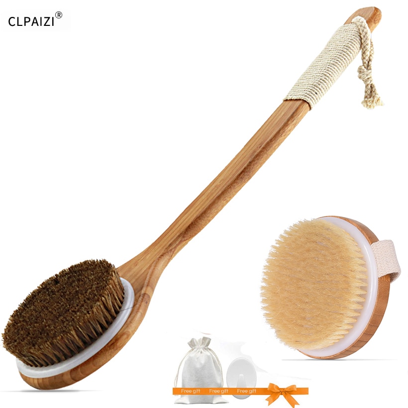 CLPAIZI Exfoliating Natural Bristle Bath Brushes L... – Vicedeal