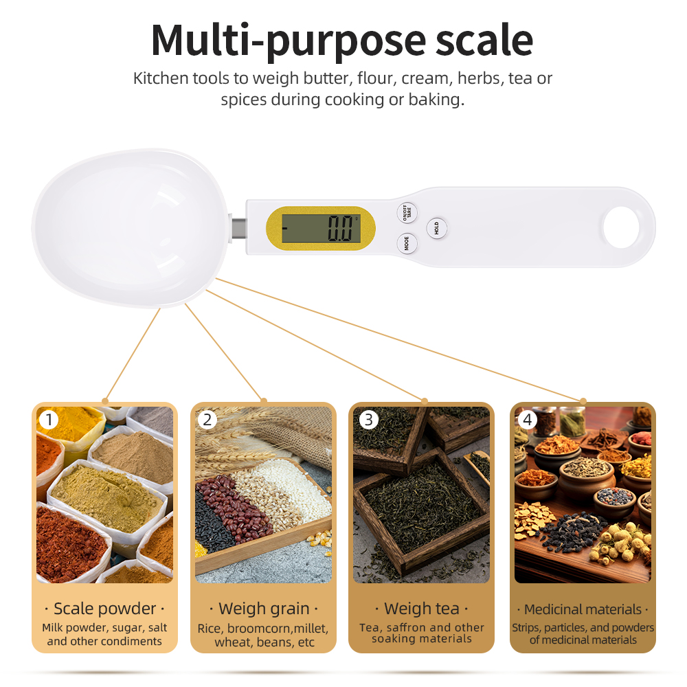 Portable Weight Scale LCD Digital Spoon Electronic... – Grandado
