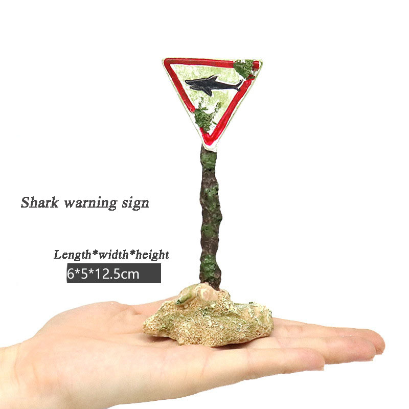 Aquarium Resin Decorations Fish Tank Warning Sign ... – Vicedeal