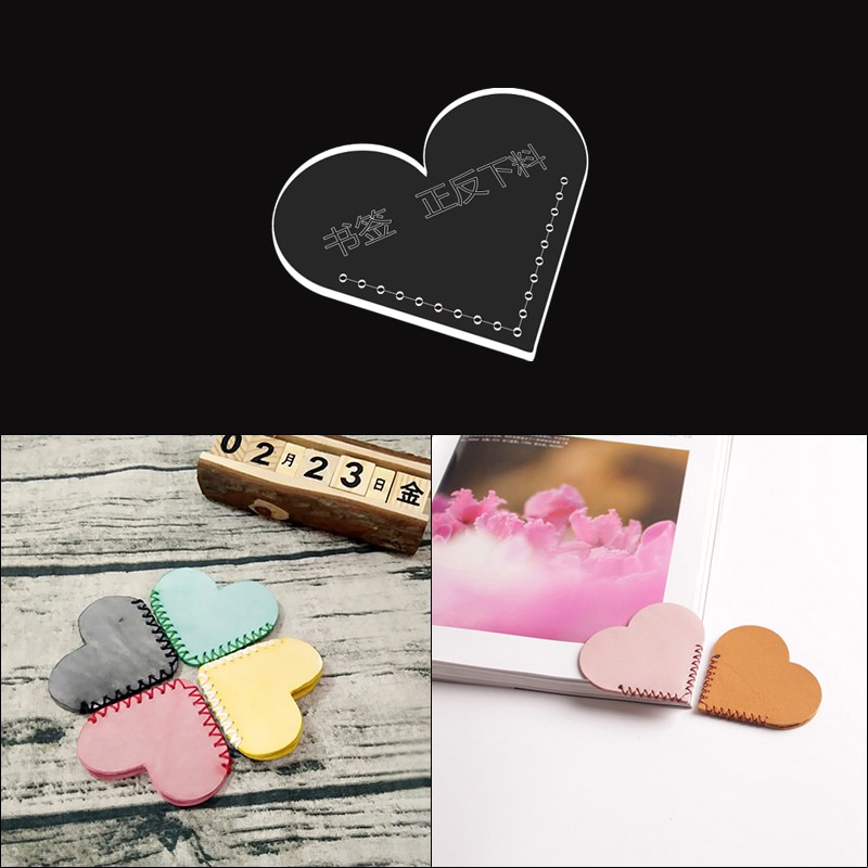 1 Pc Transparent Acrylic Love-heart Stencil Templa... – Grandado