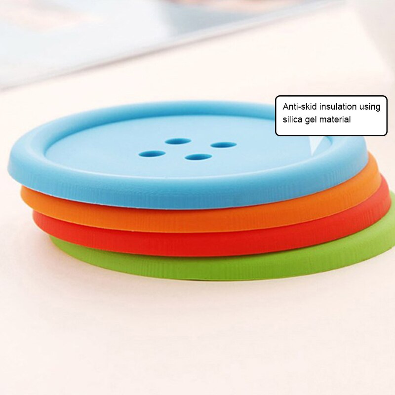 1PCS Simple and stylish silicone coaster round wat... – Vicedeal