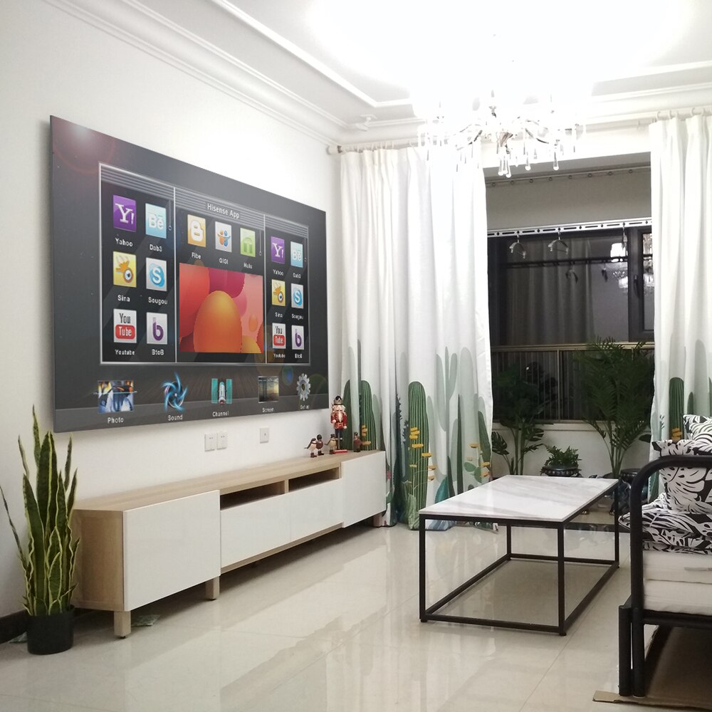 BYINTEK 100 120 130 inch Reflective Fabric Project... – Grandado