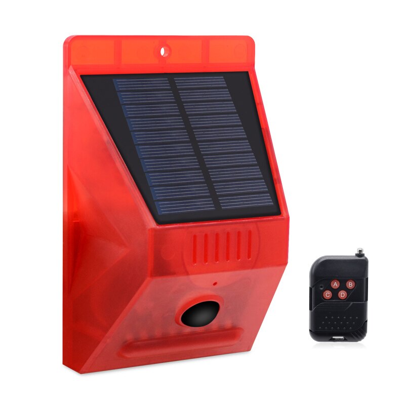 IP65 wasserdichte Rote LED Solar Powered Alarm Lam... – Vicedeal