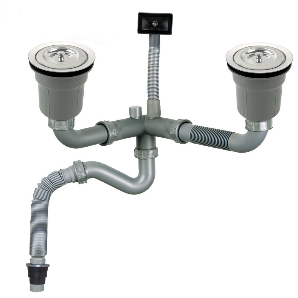 Talea Double kitchen sink drain waste set with dra... – Vicedeal