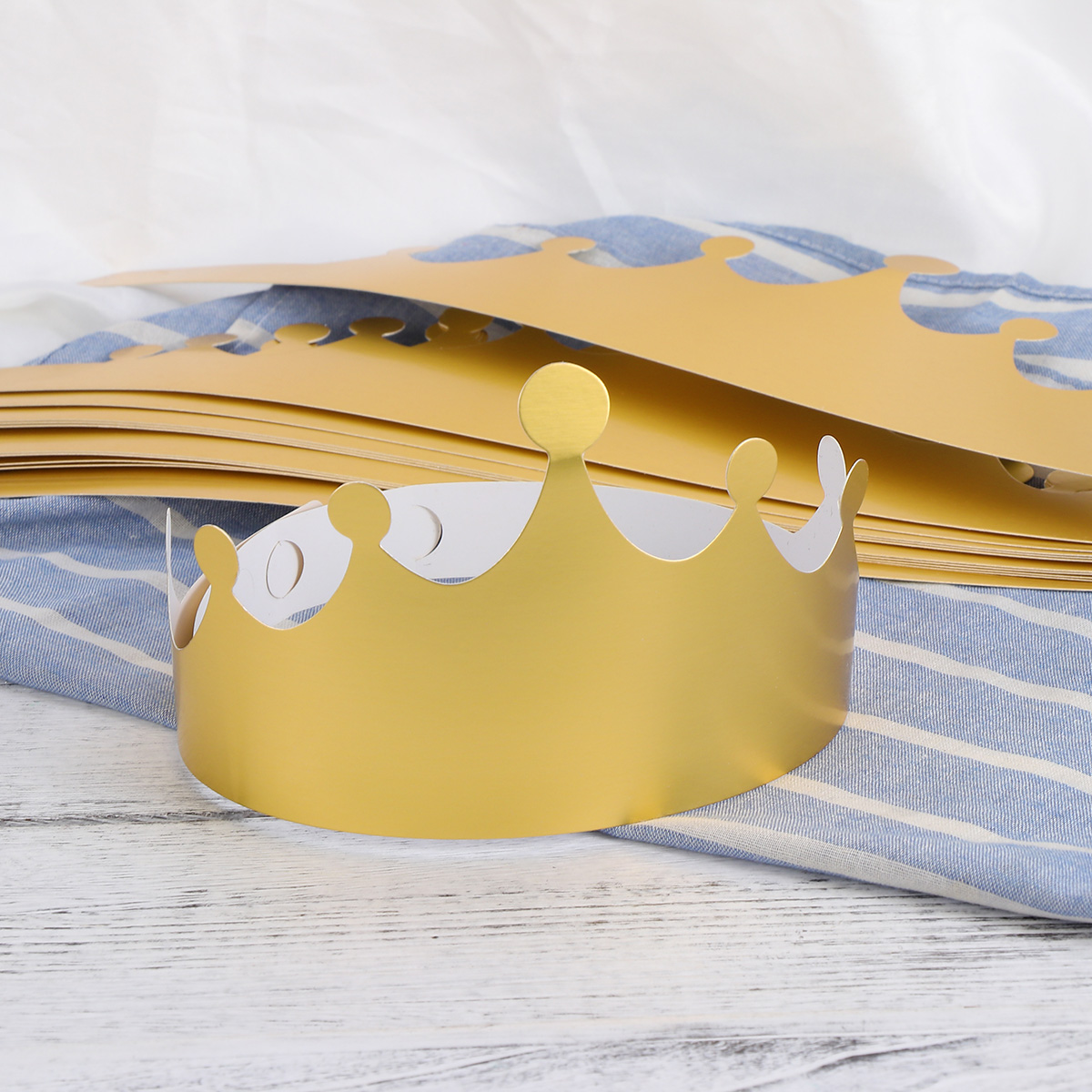 12 PCS Paper Crown Hats Birthday Hats Party Suppli... – Grandado