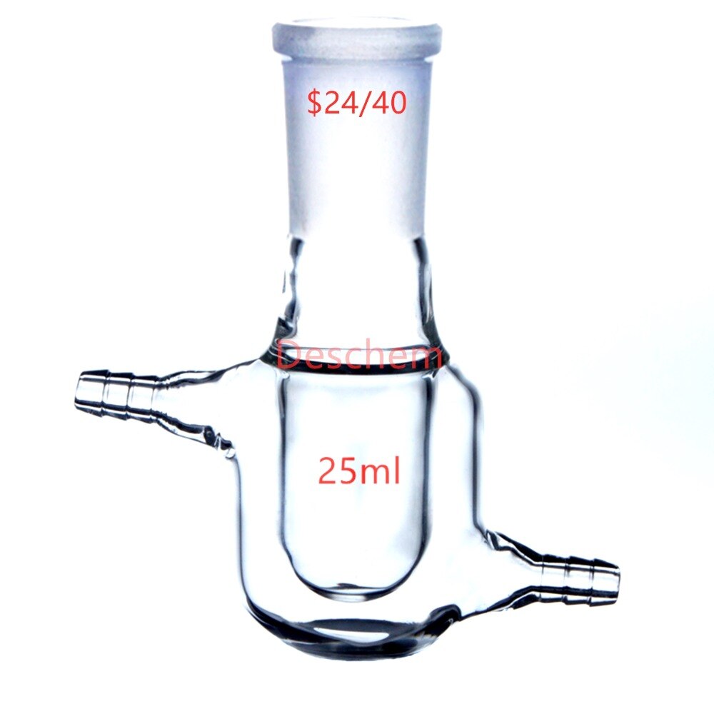 25 ml, 24/40, cuello único, frasco de vidrio, reci... – Grandado