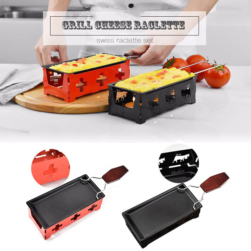 Grill ost raclette set non-stick griller mini bbq ... – Grandado