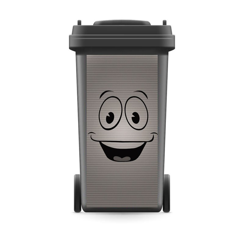 DIY 3D Rubbish Bin Sticker Cartoon Smile Art Wall ... – Grandado