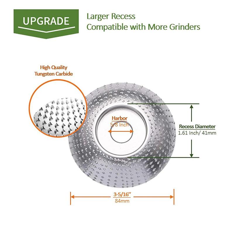 Woodcarving disc and tungsten grinder shaping disc... – Grandado