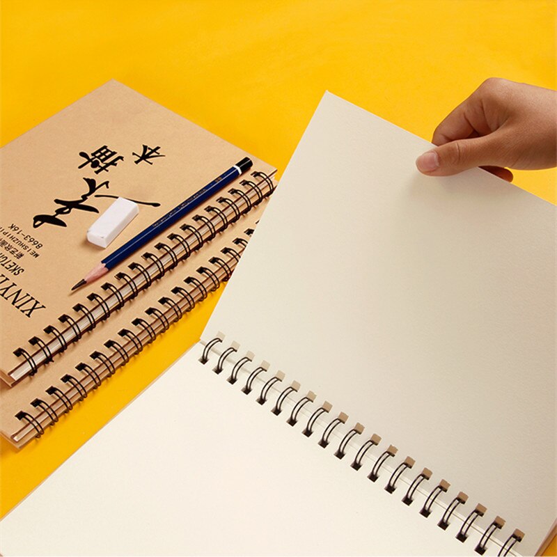 Thicken Backboard A4 Sketchbook 30 Sheets Drawing ... – Grandado