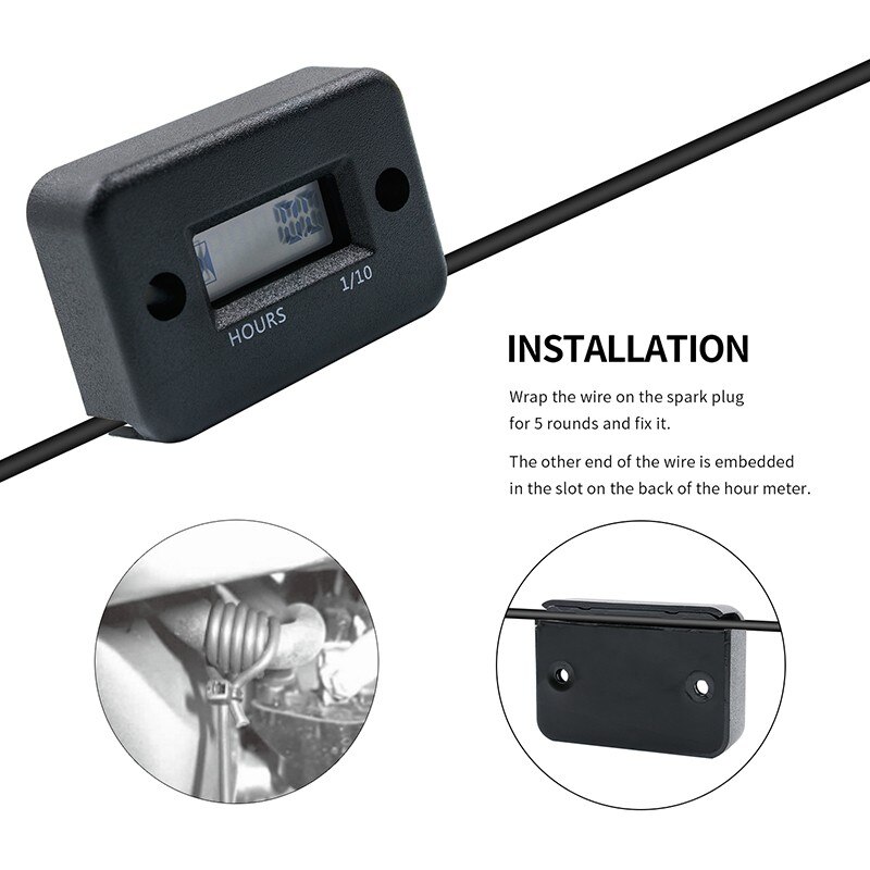 Universal Waterproof Digital Hour Counter Portable... – Grandado