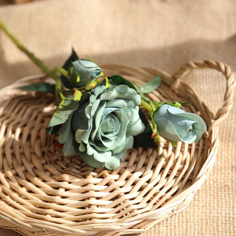 3 Hoofden/Boeket Mooie Lint Kunstmatige Bloem Roos... – Vicedeal