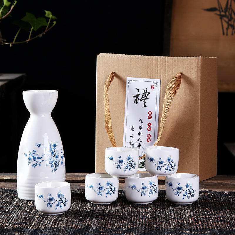 7Pcs Keramiek Japanse Sake Pot Cups Set Flagon Liq... – Vicedeal