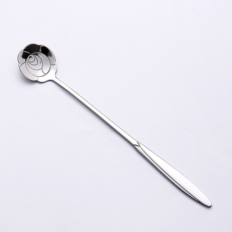 Long handle stainless steel coffee stirrer with Ch... – Vicedeal