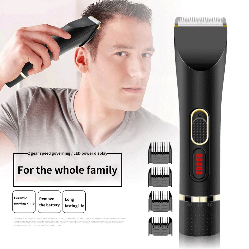 Elektrische Cordless Tondeuse Verstelbare Gids Kam... – Grandado