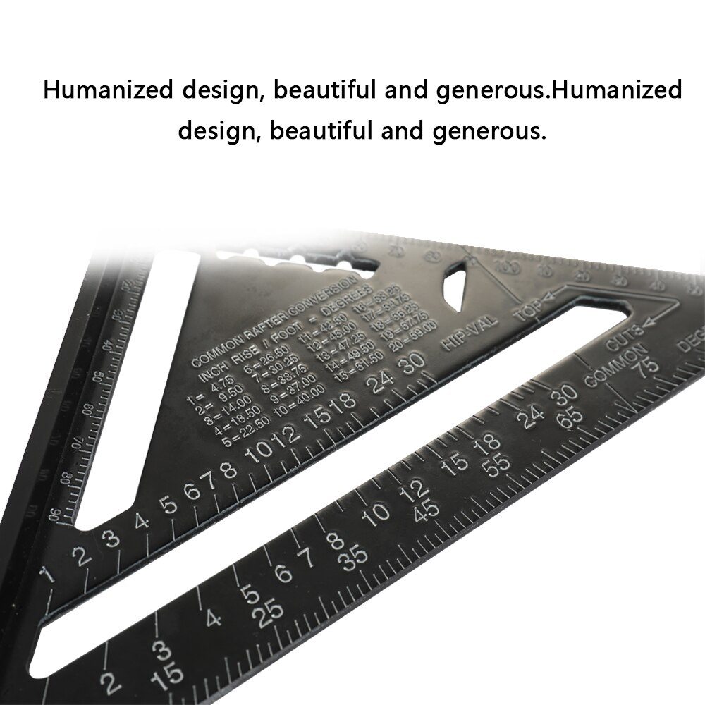 Aluminum Alloy Triangle Rulers 90 degrees 45 degre... – Vicedeal