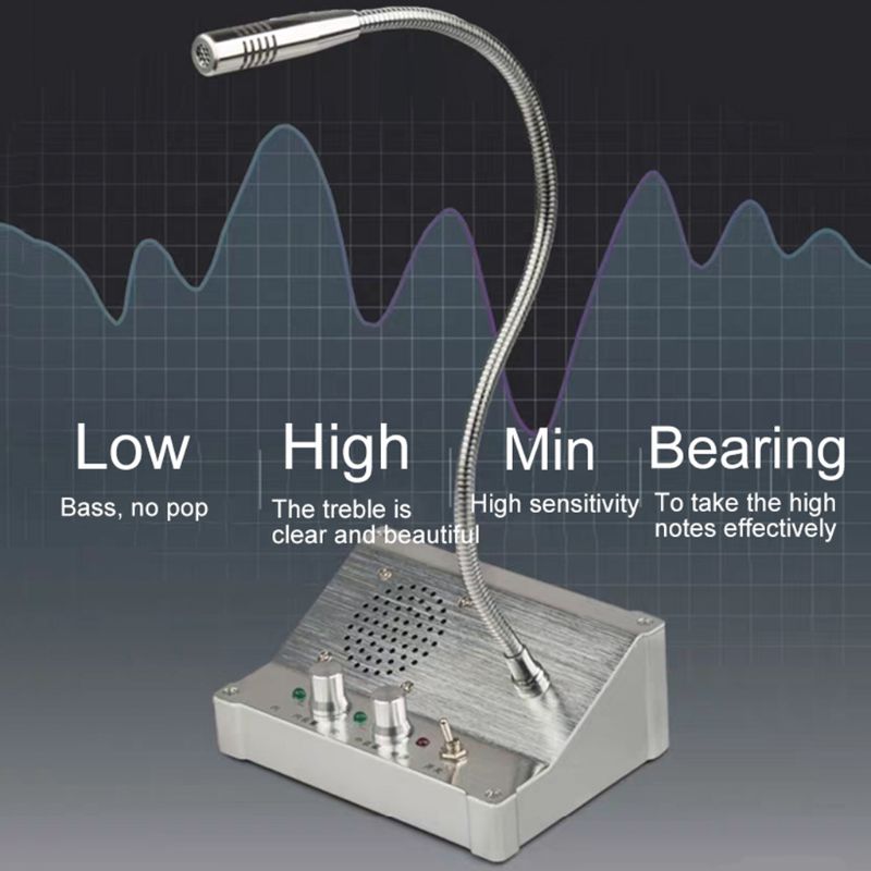2 Way Intercom Interphone Bank Counter Interphone ... – Grandado