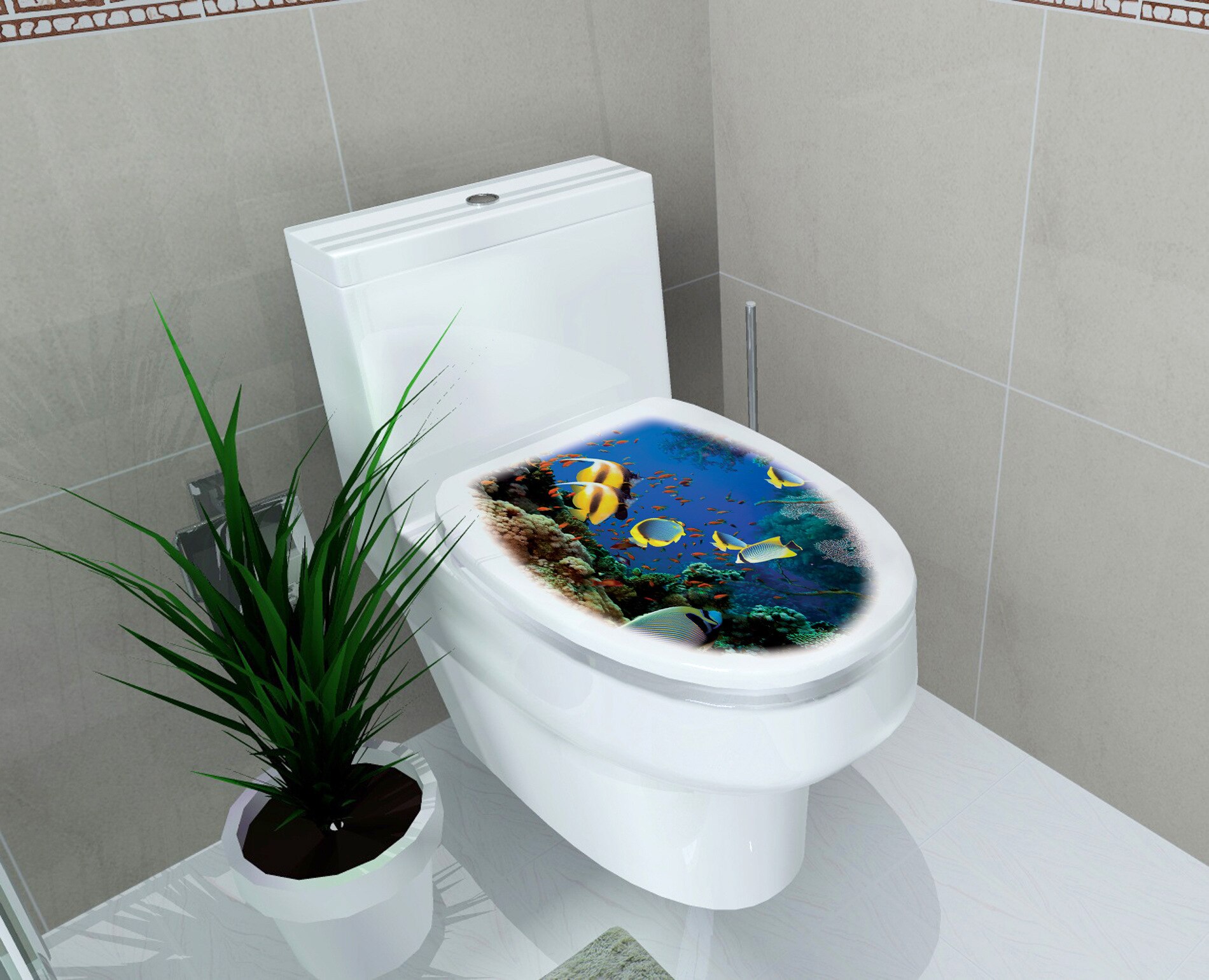 Nu Vivid 3d Gat Dier Wc Stickers Home Decoratie Di... – Grandado