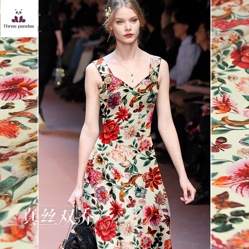 Natuurlijke Zijde Dubbele Joe Stof Doek Per Meter ... – Vicedeal