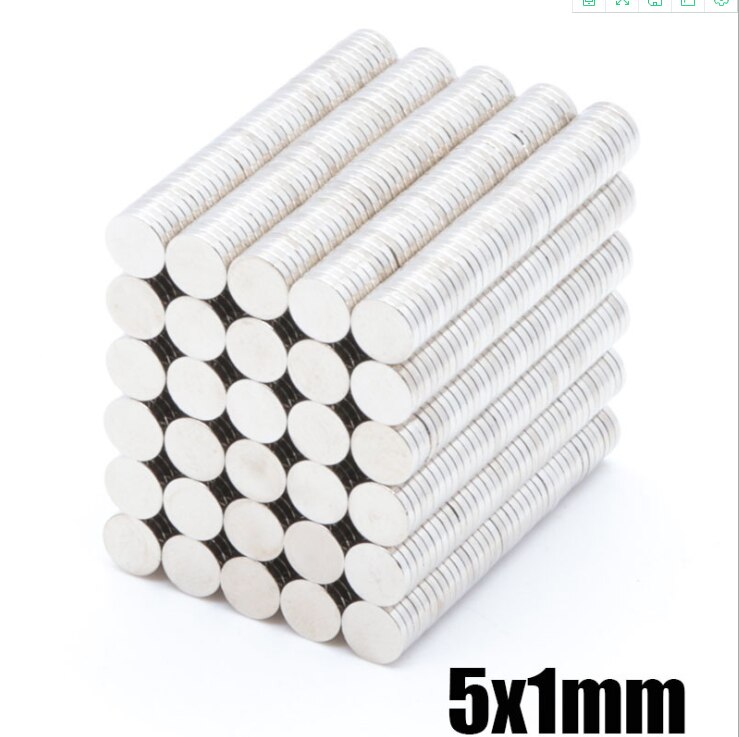 100 ~ 5000 Stuks 5X1 Mini Kleine Ronde Magneten 5M... – Vicedeal