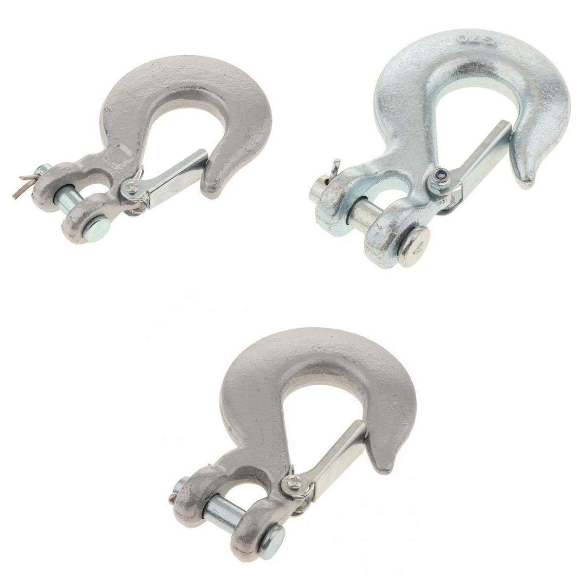 1/4" 5/16" 3/8" Winch Hook Rope Half-Link Clevis S... – Vicedeal