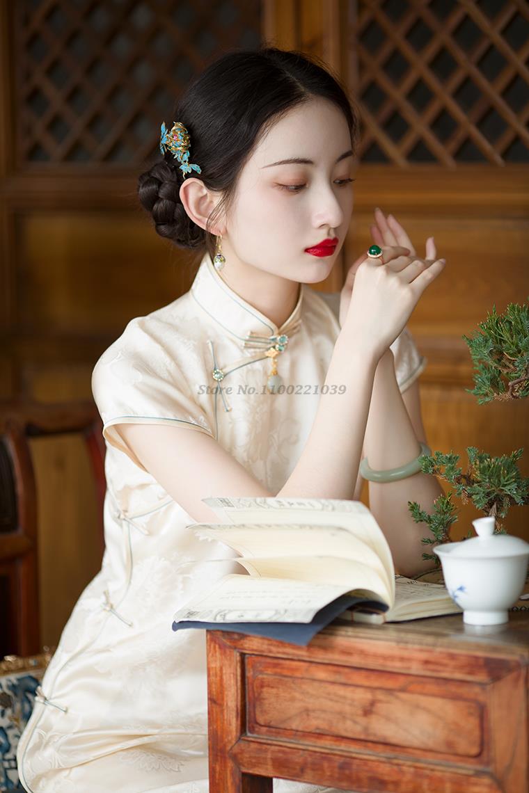 2022 oriental dress cheongsam dress lady cheongsam... – Vicedeal
