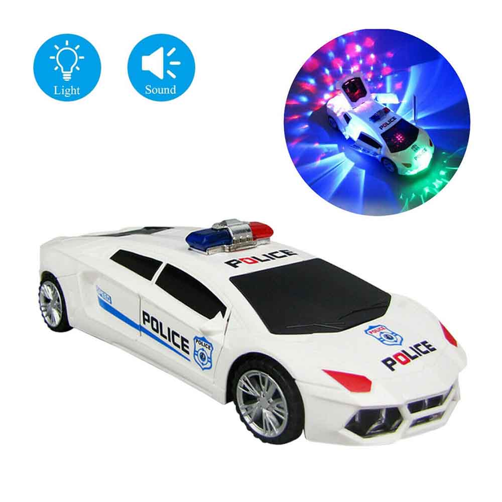 Toys Car for Boys Kids Electric Police Car Music L... – Grandado