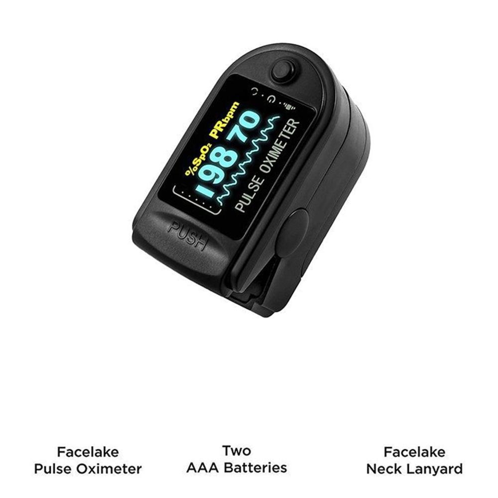Finger Clip Oximeter Two-color OLED Display Finger... – Grandado