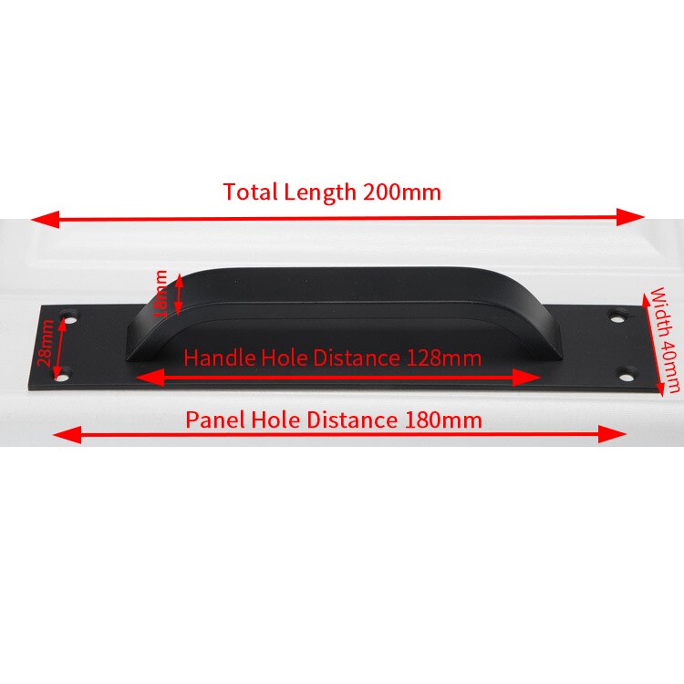 JD Matte Aluminum Alloy Door Handle Black Door Han... – Grandado